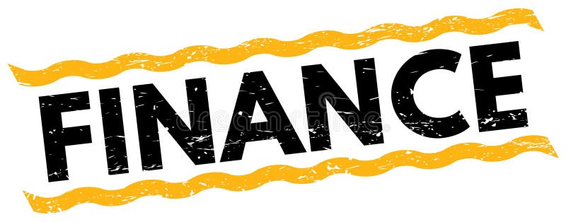 FINANCE Text on Yellow-black Lines Stamp Sign Stock Illustration ...