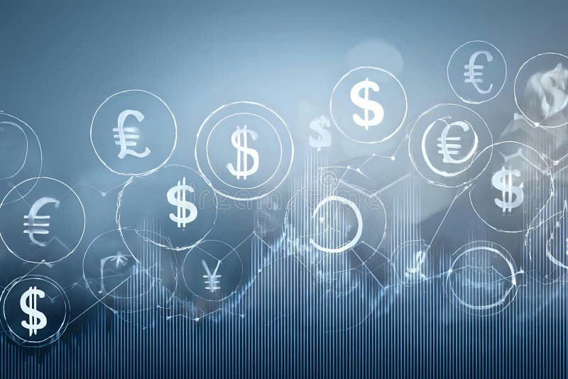 Finance-themed Background with a Subtle Blend of Dollar Signs, Graphs ...