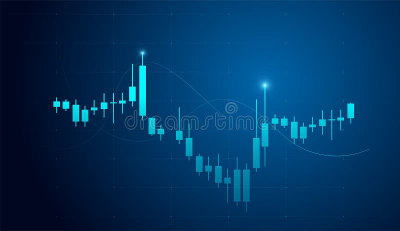 A Finance Trade Chart Elements for Up Trend Financial Objects Concepts ...