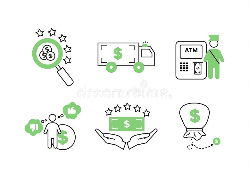 Cash Collection Logo. Collection Logo. Vector Illustration. Stock ...