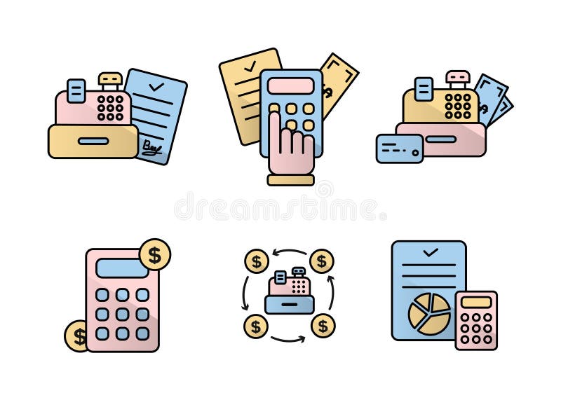 100 Settlement Icons Set, Simple Style Stock Vector - Illustration of ...