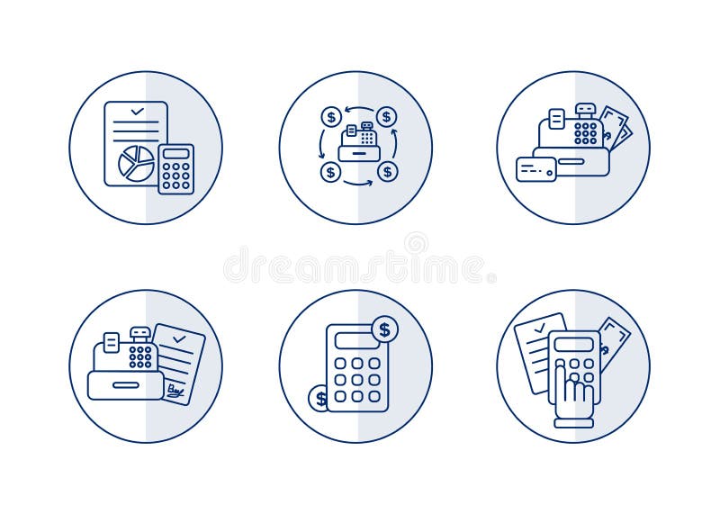 Finance. Vector Illustration Set of Icons of Settlement Operations ... Finance. Vector Illustration Set of Icons of Settlement Operations ...
