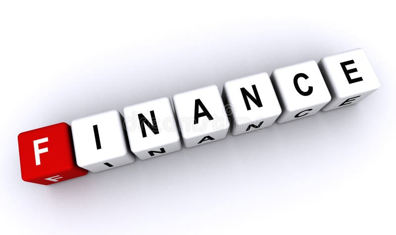 Finance Word Block on White Stock Illustration - Illustration of asset ...