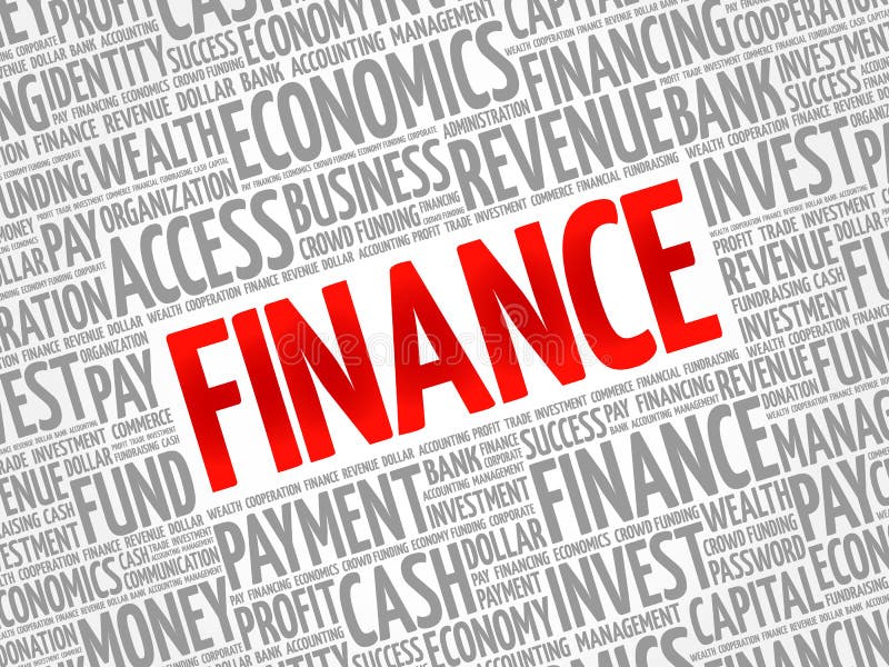 FINANCE word cloud stock illustration. Illustration of interst - 198600949
