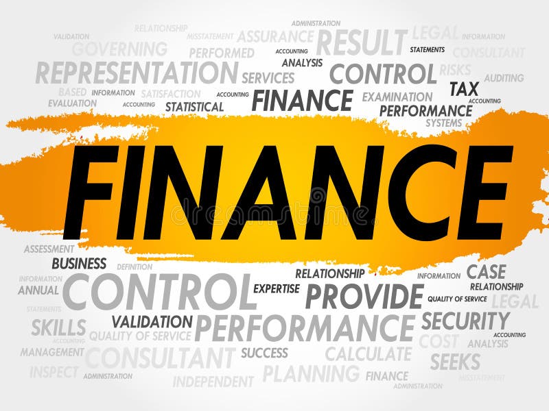 FINANCE word cloud stock illustration. Illustration of investor - 200215091