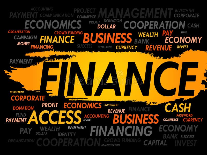FINANCE word cloud stock illustration. Illustration of loan - 200395969