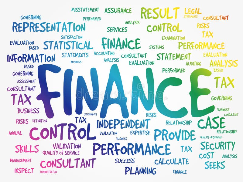 FINANCE word cloud stock illustration. Illustration of deals - 207088039