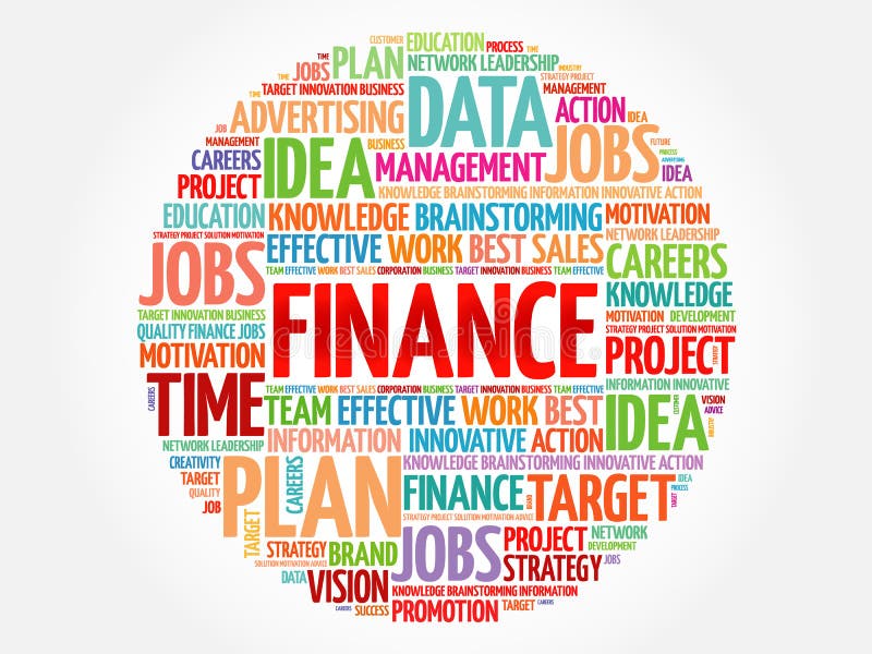 FINANCE word cloud stock illustration. Illustration of instruments ...