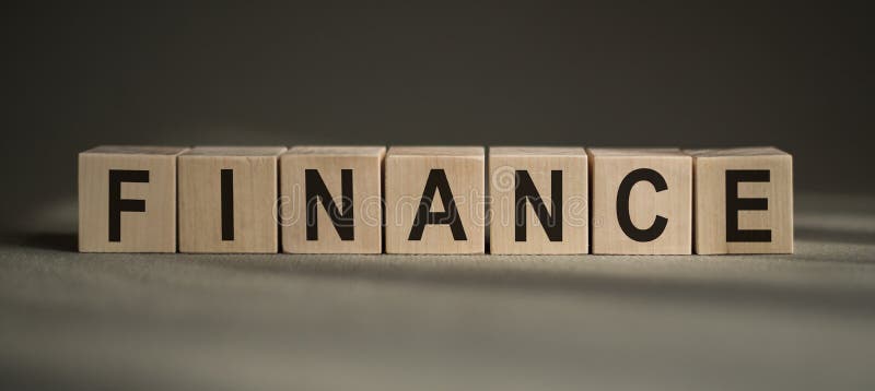 FINANCE Word Written on a Wooden Blocks Stock Photo - Image of wooden ...