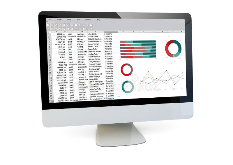 Finances computer stock illustration. Illustration of growth - 66150862