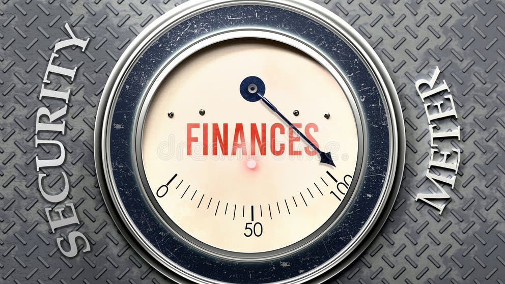 Finances and Security that is Hitting a Full Scale, Showing a Very High ...