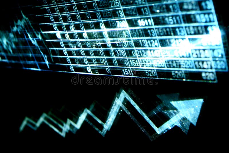 Financial Abstract Bar Chart Stock Illustration - Illustration of ...