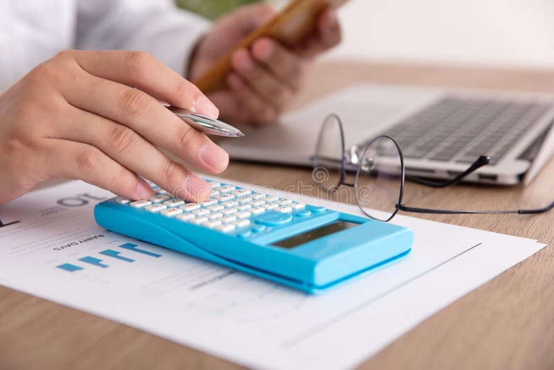 Financial Accountants at Work in Office Stock Image - Image of notebook ...