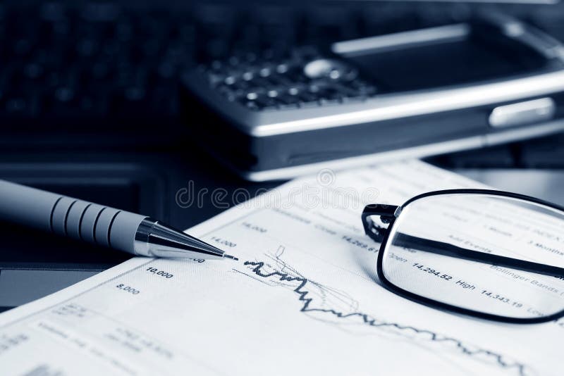 Financial accounting stock image. Image of calculating - 8122571
