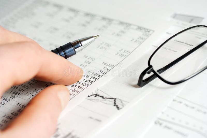 Financial accounting stock image. Image of financial, check - 8154051