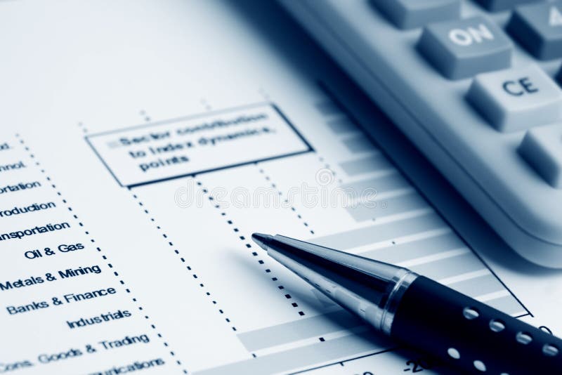 Financial Accounting Stock Market Graphs Stock Image - Image of ...