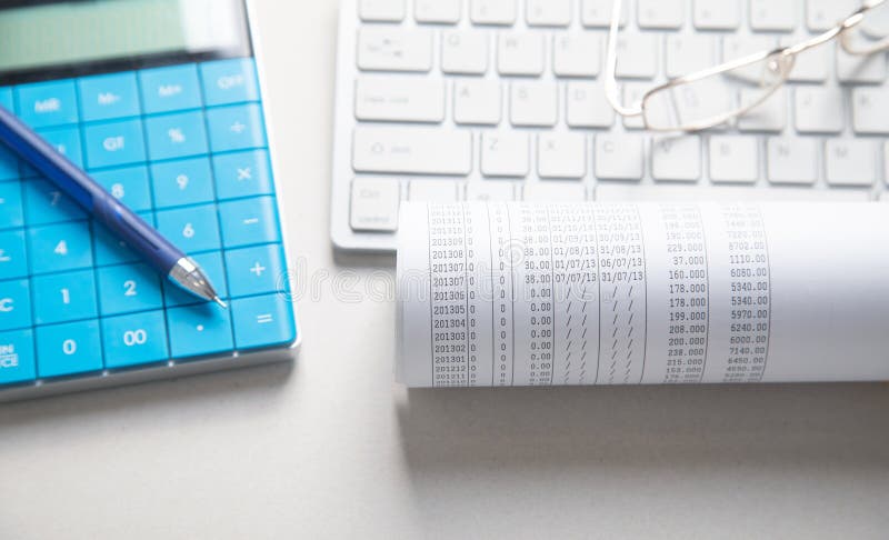 Financial Accounting with a Calculator and Pen. Finance Stock ...