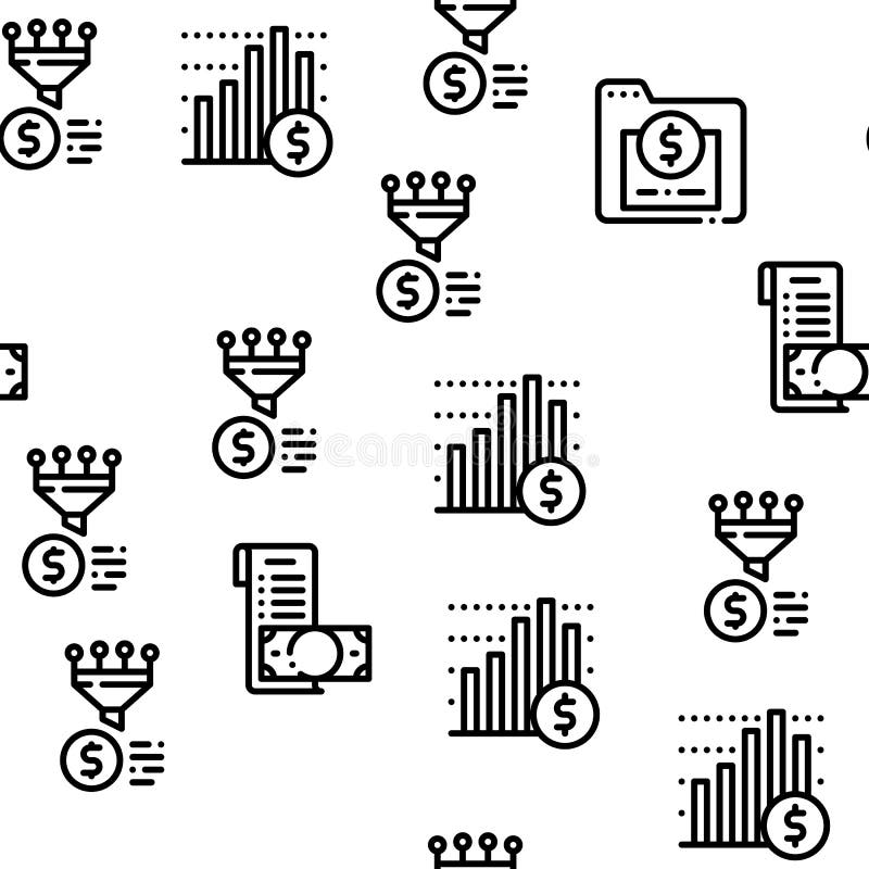 Financial Accounting Seamless Pattern Vector Stock Vector ...