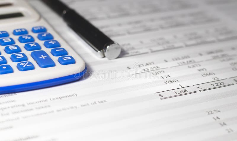 Financial Accounting Stock Market Document Analysis Stock Image - Image ...