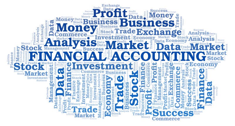 Financial Accounting Word Cloud Stock Illustration - Illustration of ...