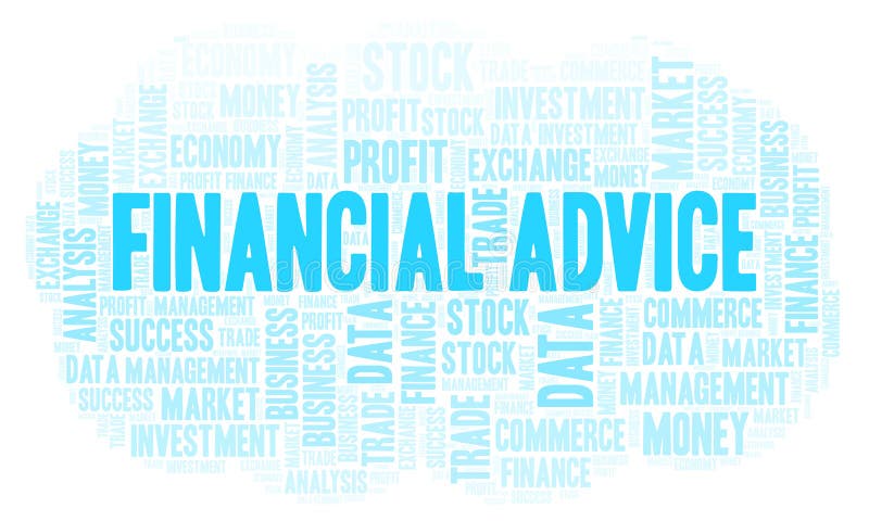 Financial Advice Word Cloud. Stock Illustration - Illustration of ...
