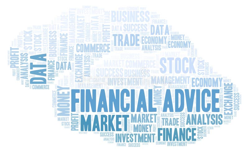 Financial Advice Word Cloud. Stock Illustration - Illustration of ...