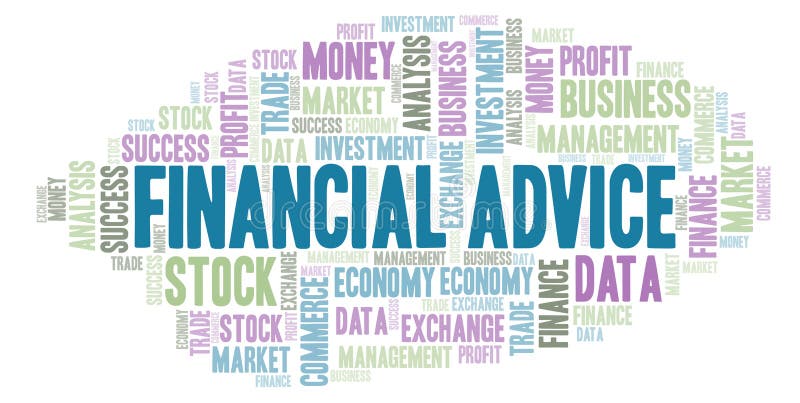 Financial Advice Word Cloud. Stock Illustration - Illustration of ...