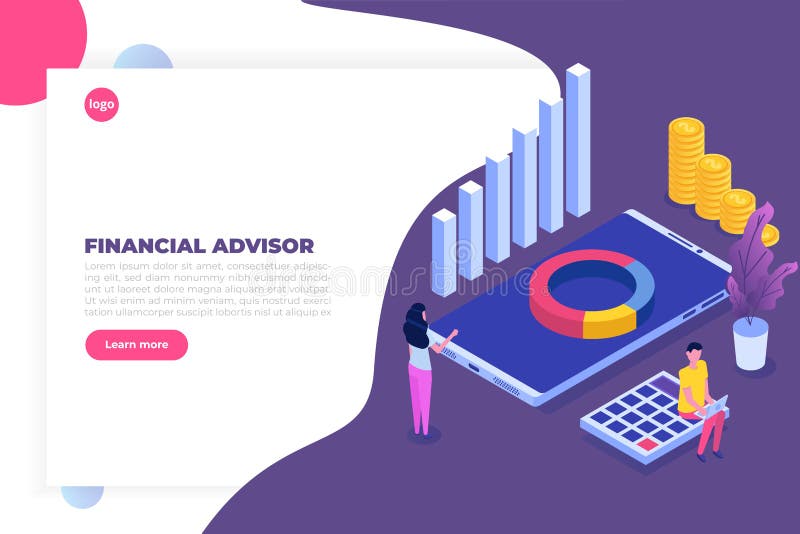 Financial Advisor Vector Concept Stock Vector - Illustration of ...