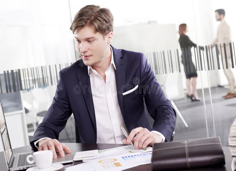 Financial advisor concept stock image. Image of person - 113657941