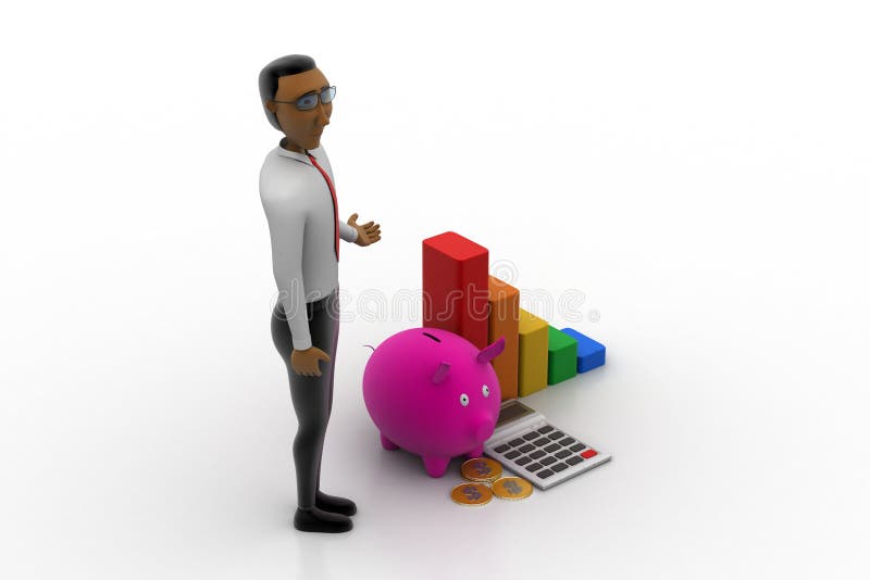 Financial Advisor with Investment Concept Stock Illustration ...