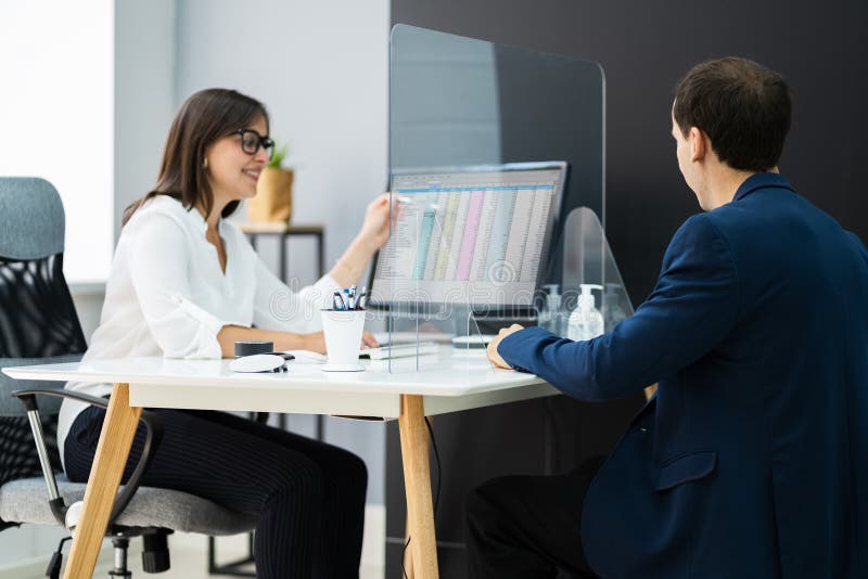 Financial Advisor Meeting with Client Customer Stock Photo - Image of ...