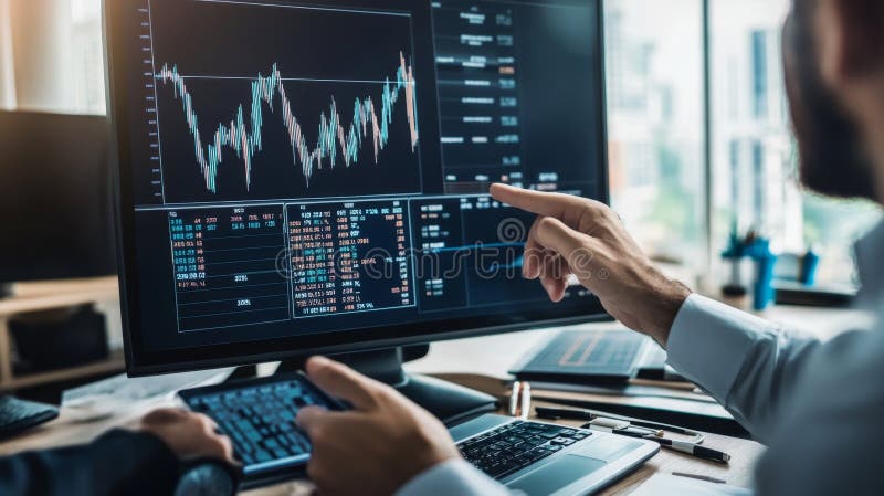 Financial Advisor Explaining Complex Data Analysis with Graphs on ...