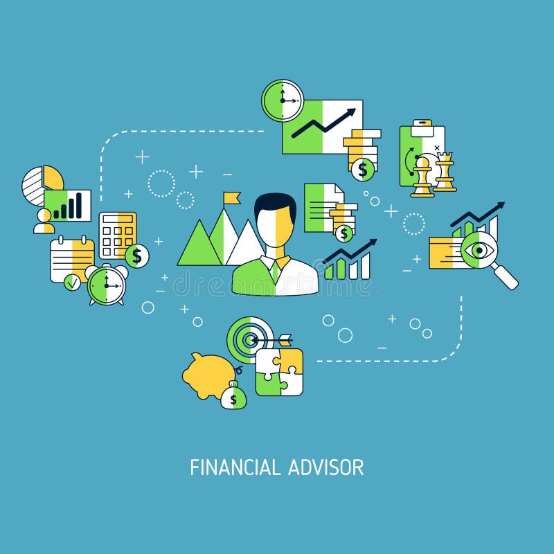 Financial Advisor Vector Concept Stock Vector - Illustration of growth ...