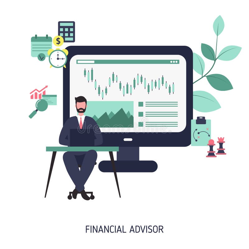 Financial Advisor Vector Concept Stock Vector - Illustration of ...