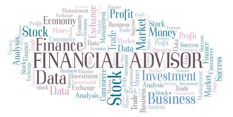 Financial Advisor Word Cloud. Stock Illustration - Illustration of ...