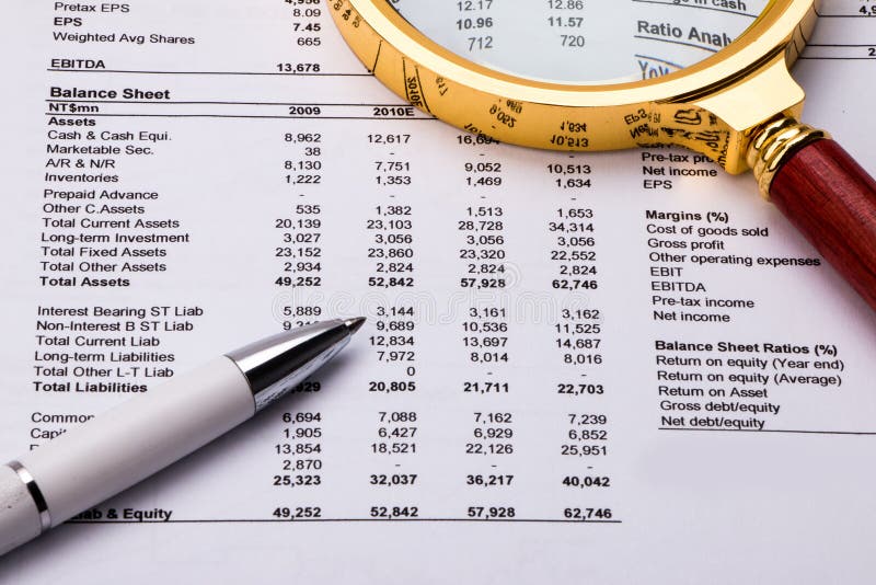 Financial Analysis and Accounting Stock Image - Image of management ...
