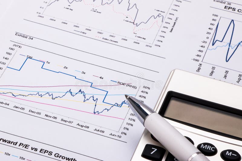 Financial Analysis and Accounting Stock Photo - Image of research ...