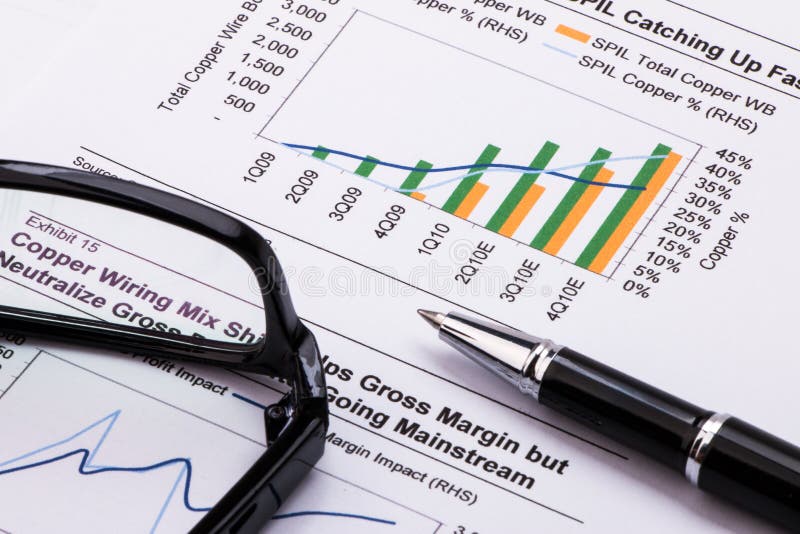 Financial Analysis and Accounting Stock Photo - Image of invest, chart ...