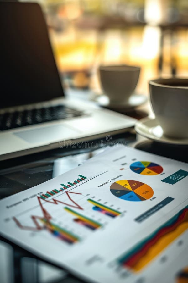 Financial Analysis with Charts on Desk: Perfect for Business Reports ...