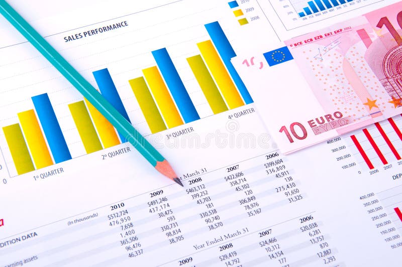 Financial Analysis With Charts And Money Picture. Image: 18429364
