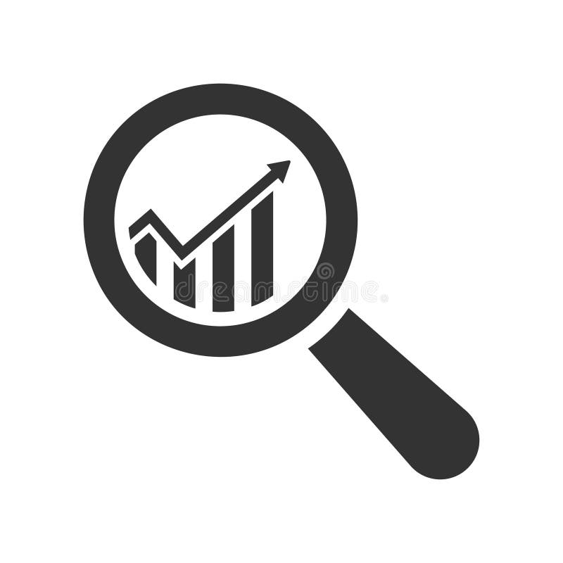 Financial analysis icon stock vector. Illustration of sign - 175002469