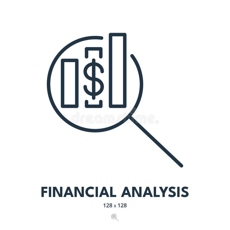 Financial Analysis Icon. Chart, Growth, Statistics. Editable Stroke ... Financial Analysis Icon. Chart, Growth, Statistics. Editable Stroke ...