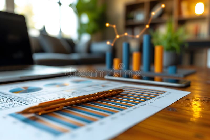 Financial Analyst Concept, Financial Statistics, Charts, and Data ...