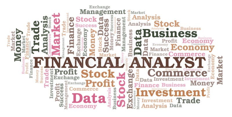 Financial Analyst Word Cloud. Stock Illustration - Illustration of ...