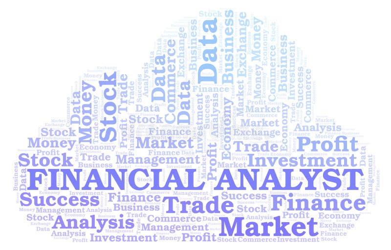Financial Analyst Word Cloud. Stock Illustration - Illustration of ...