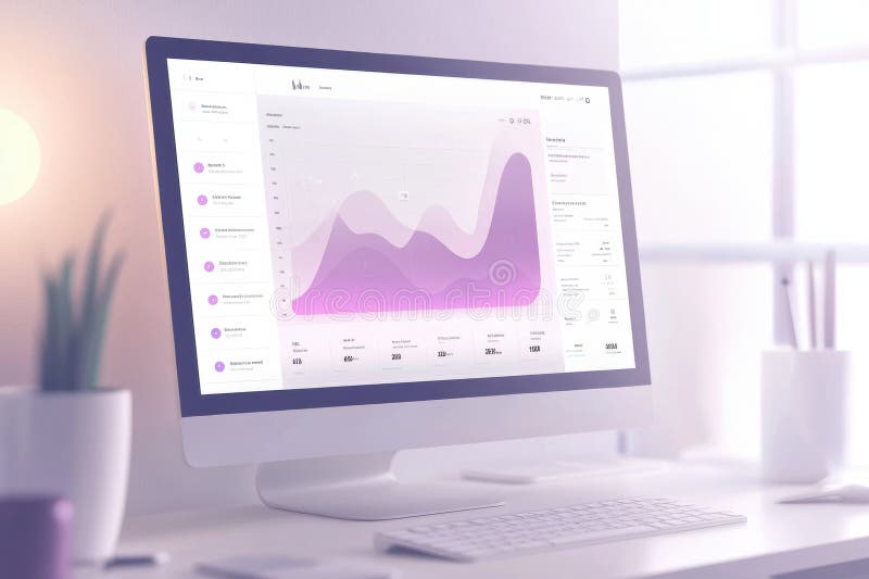 Financial Analytics Dashboard Demonstrating Upward Trends and Corporate ...