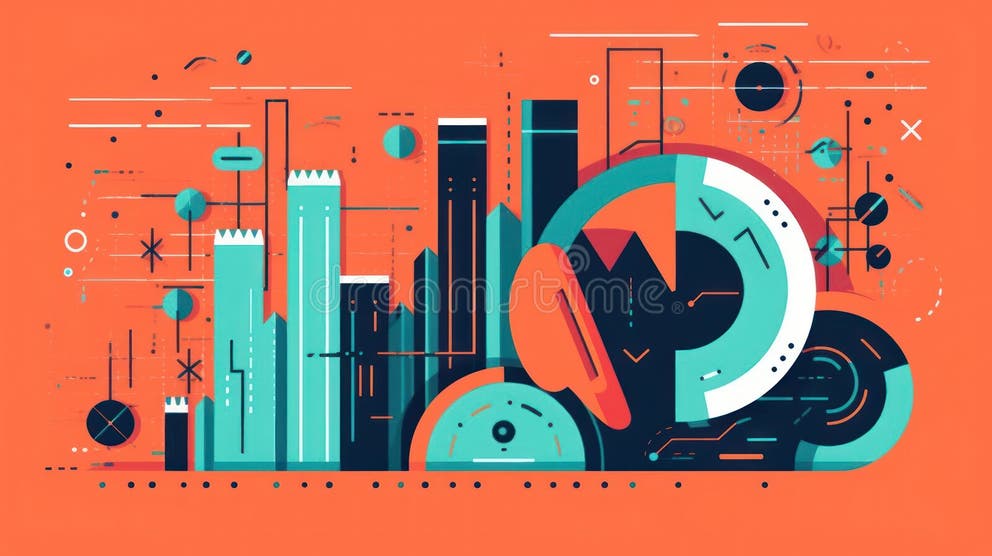 A Financial Analytics Icon Representing the Use of Data Analysis To ...