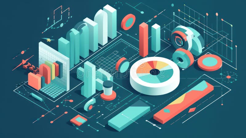 A Financial Analytics Icon Representing the Use of Data Analysis To ...