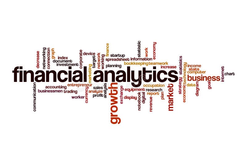Financial Analytics Word Cloud Concept Stock Illustration ...