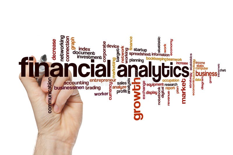 Financial Analytics Word Cloud Concept Stock Illustration ...